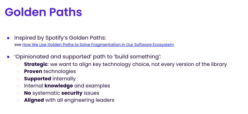 Strategic Tech Golden Path